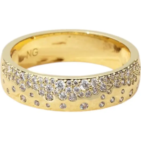 NATIVE GEM Champagne Fizz Ring - Aquamarine