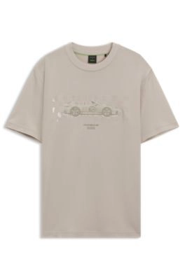 BOSS Porsche X T-shirt With Glossy Artwork
