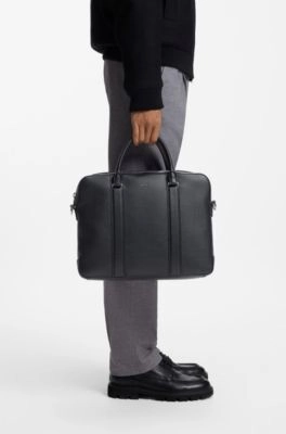 BOSS Structured Leather Document Case
