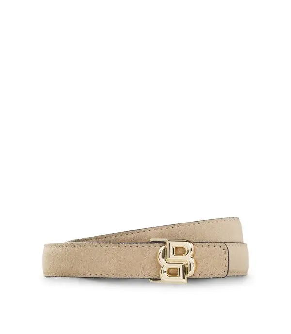 BOSS Reversible Leather Belt - Light Beige