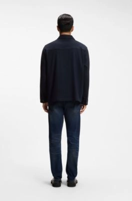 BOSS Relaxed-fit Shirt In Solid Heavyweight Flannel