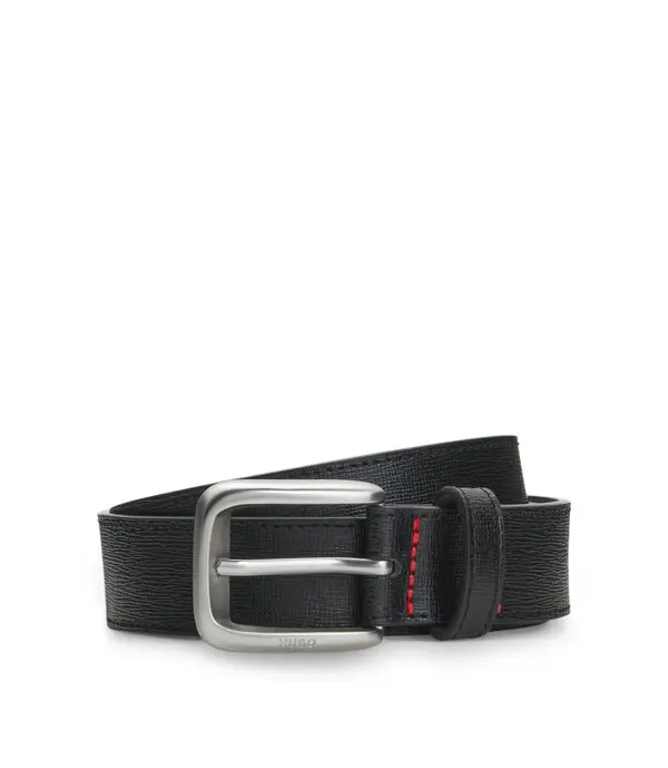 Hugo Embossed Italian Leather Belt