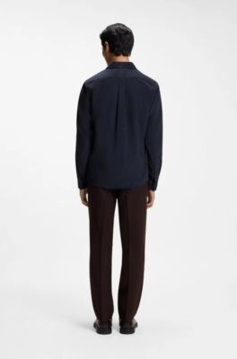 BOSS Regular-fit Shirt In Cotton Baby Corduroy