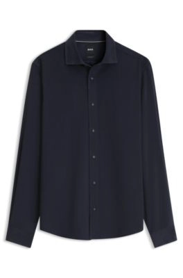 BOSS Regular-fit Shirt In Cotton Baby Corduroy