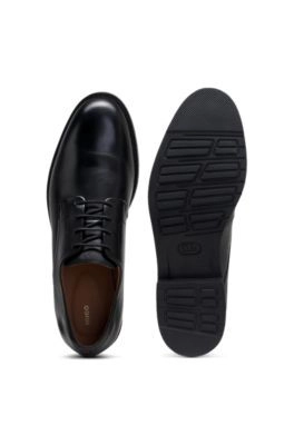 Hugo Derby Shoes In Smooth Leather With Embossed Logo