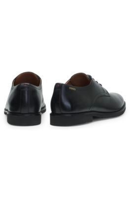 Hugo Derby Shoes In Smooth Leather With Embossed Logo