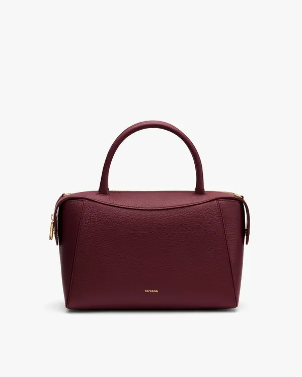 Cuyana Forma Top Handle Bag - Cherry