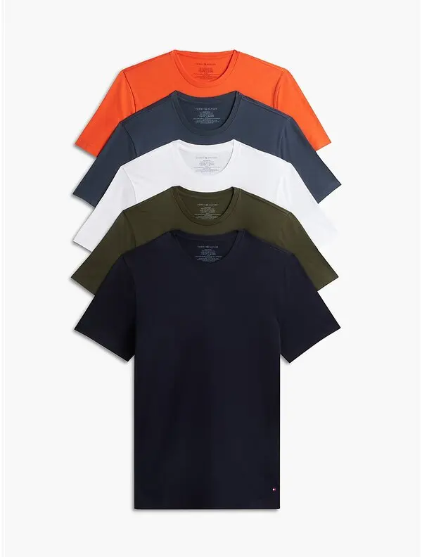 Tommy Hilfiger Cotton Classics Crewneck Undershirt 5-pack