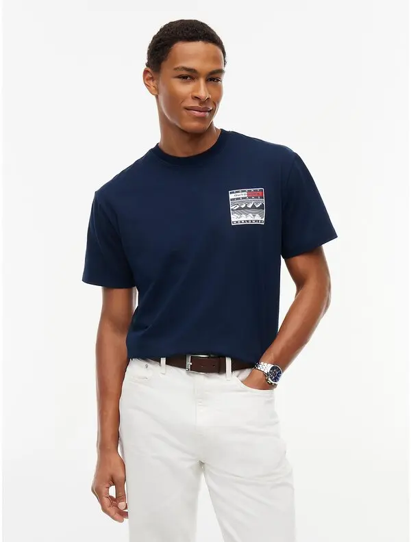 Tommy Hilfiger Relaxed Outdoor Logo T-shirt - Dark Blue