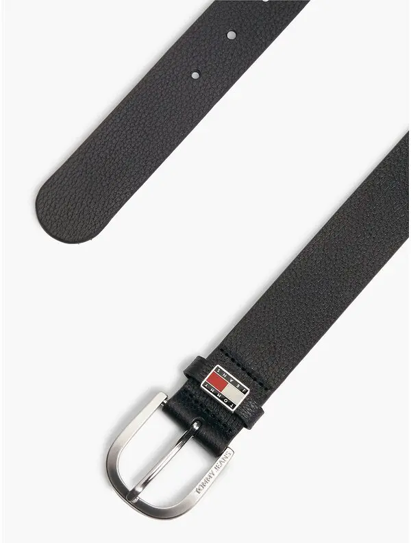 Tommy Hilfiger Round Buckle Leather Belt