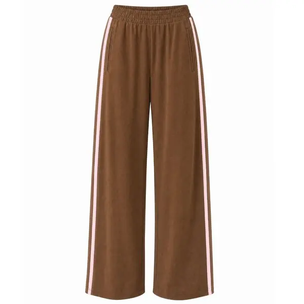 PALM COLLECTIVE Stripe Track Pants - Brown