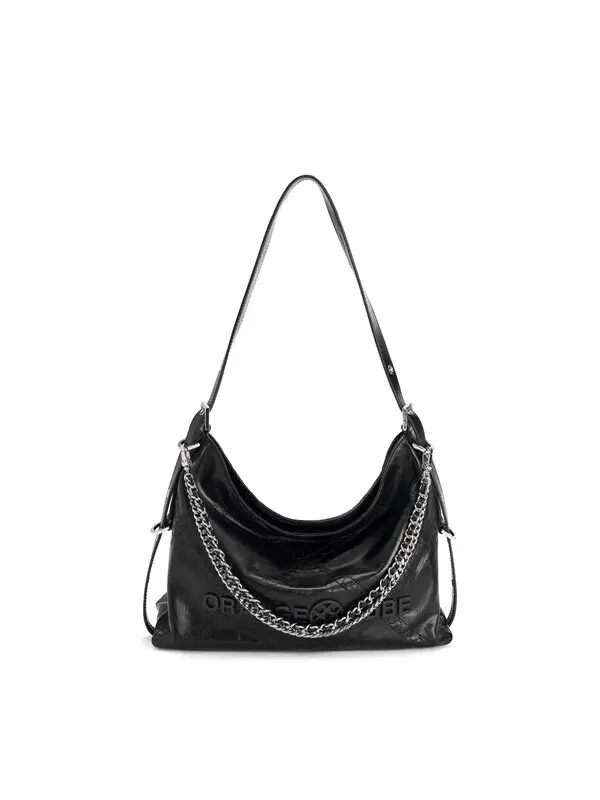ORANGE CUBE Metropolitan Chain Hobo Carbon