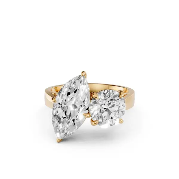 AYA FINE JEWELRY 2 Carat Elowen Marquise Cut Igi Certified Lab Grown Diamond Statement Ring In Gold - Yellow