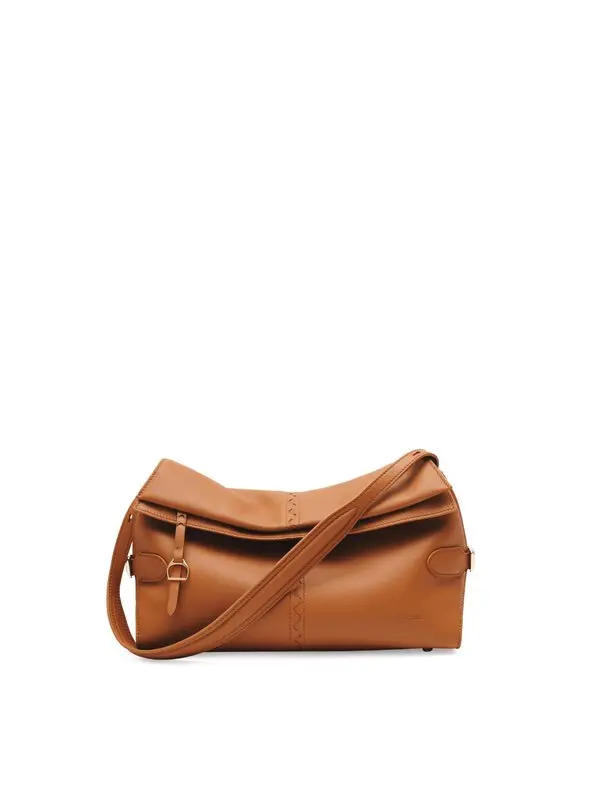 ORANGE CUBE Fantina Folded Hobo Bag - Brown