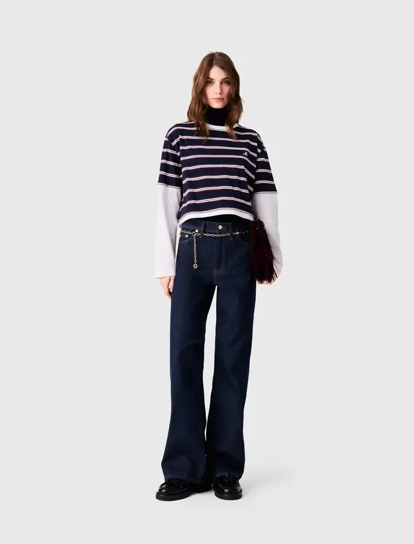 Maje Layered-effect T-shirt