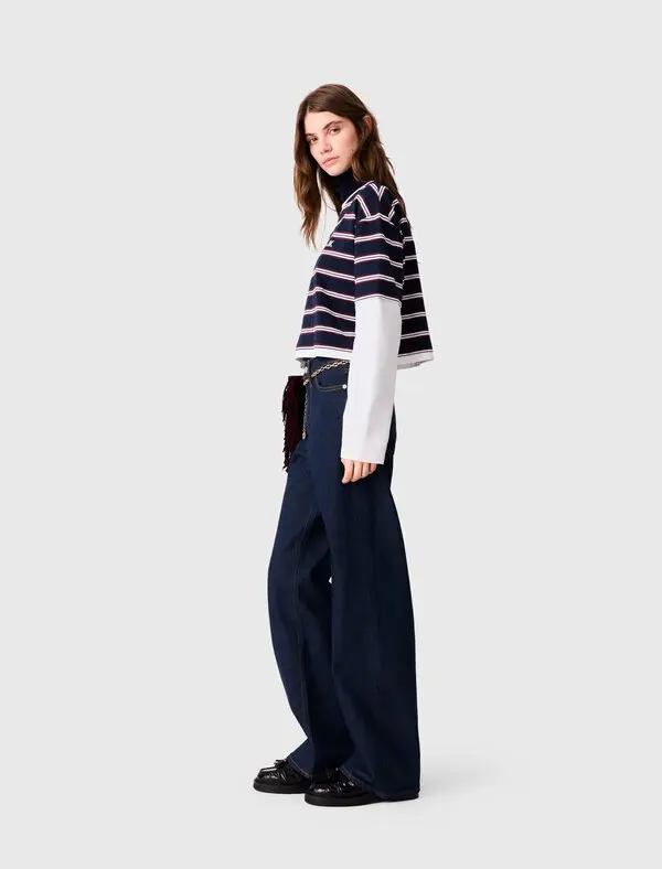 Maje Layered-effect T-shirt
