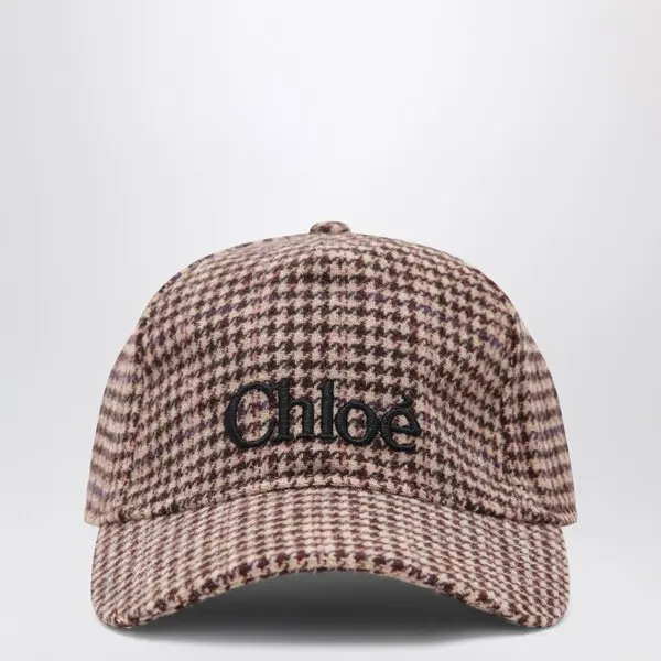 Chloé Checked Peaked Cap