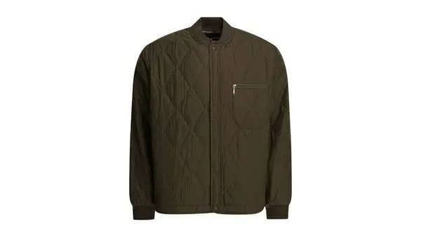 BEAMS Quilted Nylon Jacket - Green