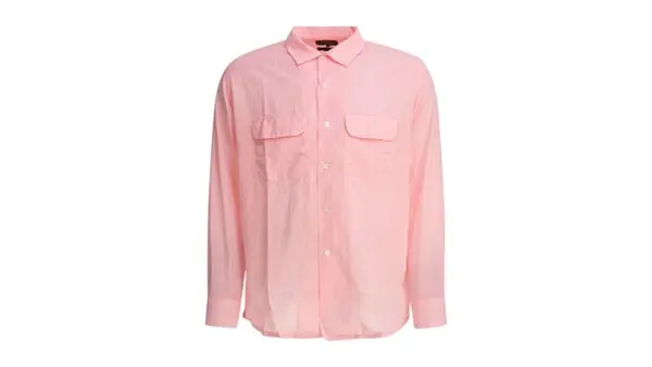 BEAMS Camp Collar Shirt - Pink