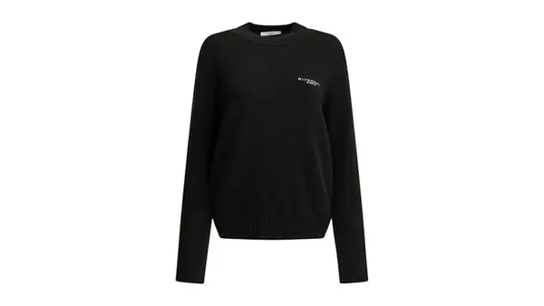 Givenchy Crewneck Sweatshirt Logo Sweater - Black