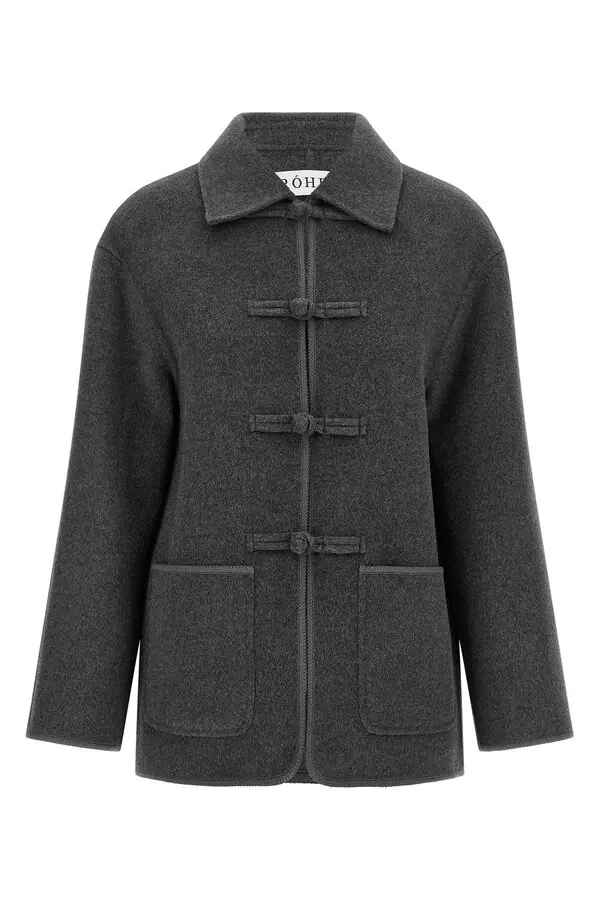 RÓHE Pankou Closure Coat - Gray