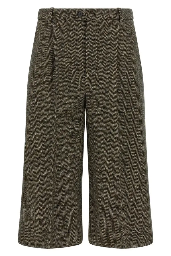 Saint Laurent Culotte Pants - Brown