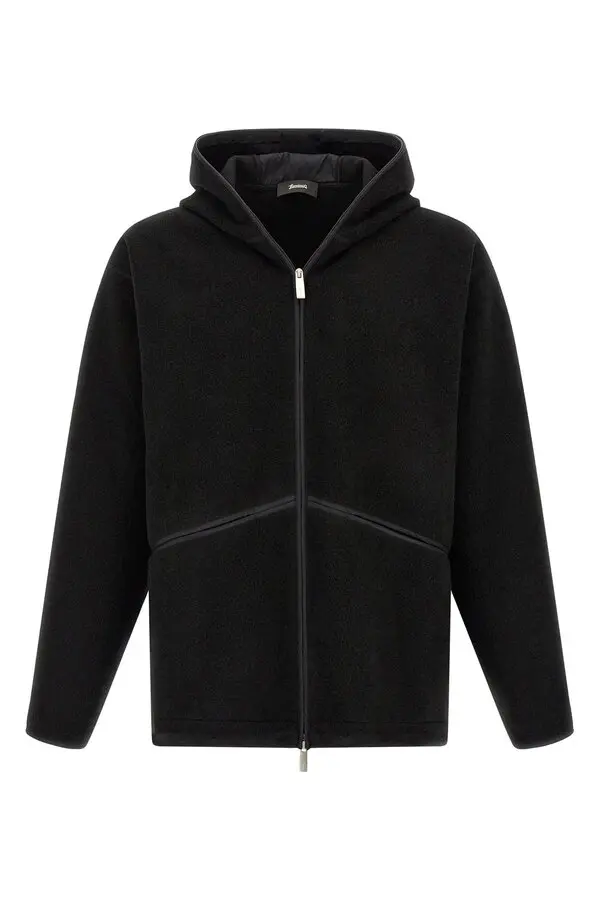 Herno Soft Hooded Jacket - Black