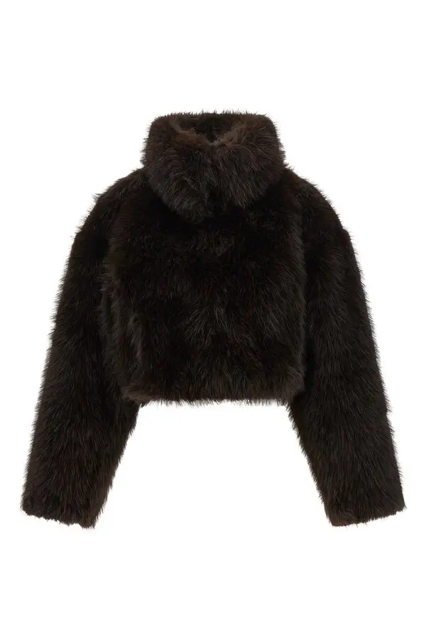 ROTATE BY BIRGER CHRISTENSEN Eco-fur Short Jacket
