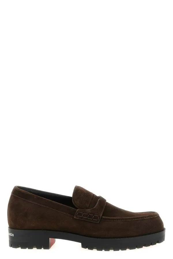 CHRISTIAN LOUBOUTIN Caravin' Loafers - Brown