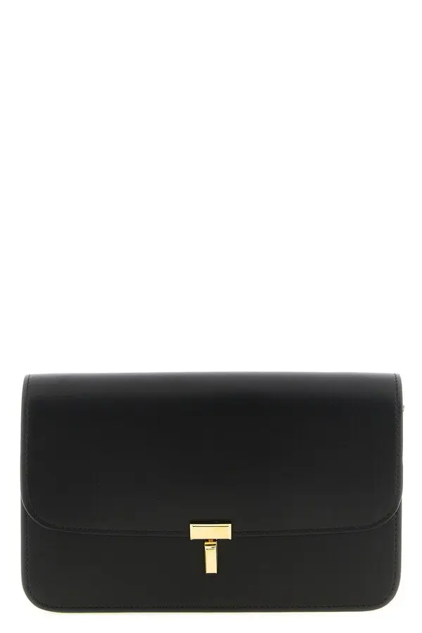 TOTEME T-lock Leather Crossbody Bag