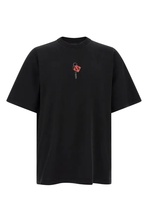 44 LABEL GROUP T-shirt With Padlock Print - Black