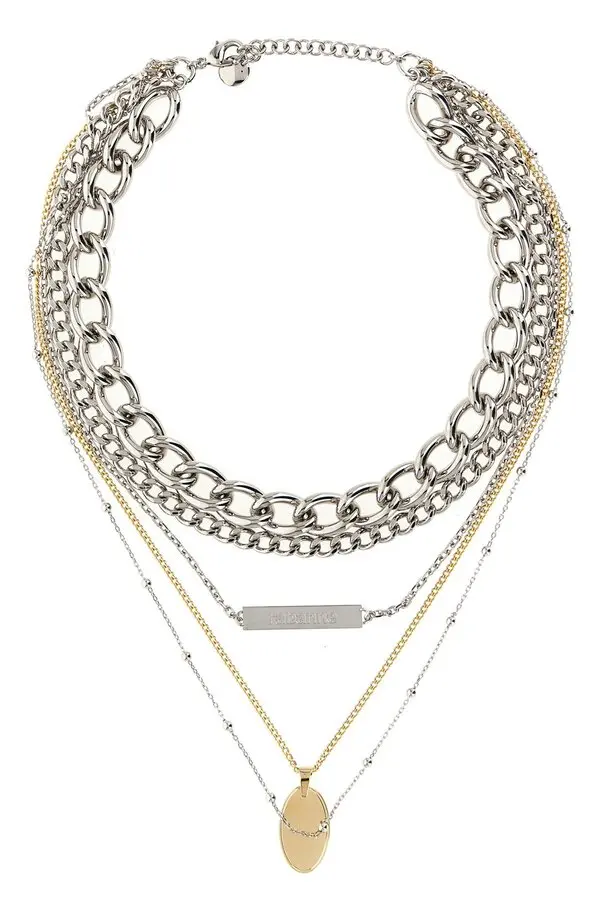 Rabanne Collier 5 Rangs' Necklace - Silver
