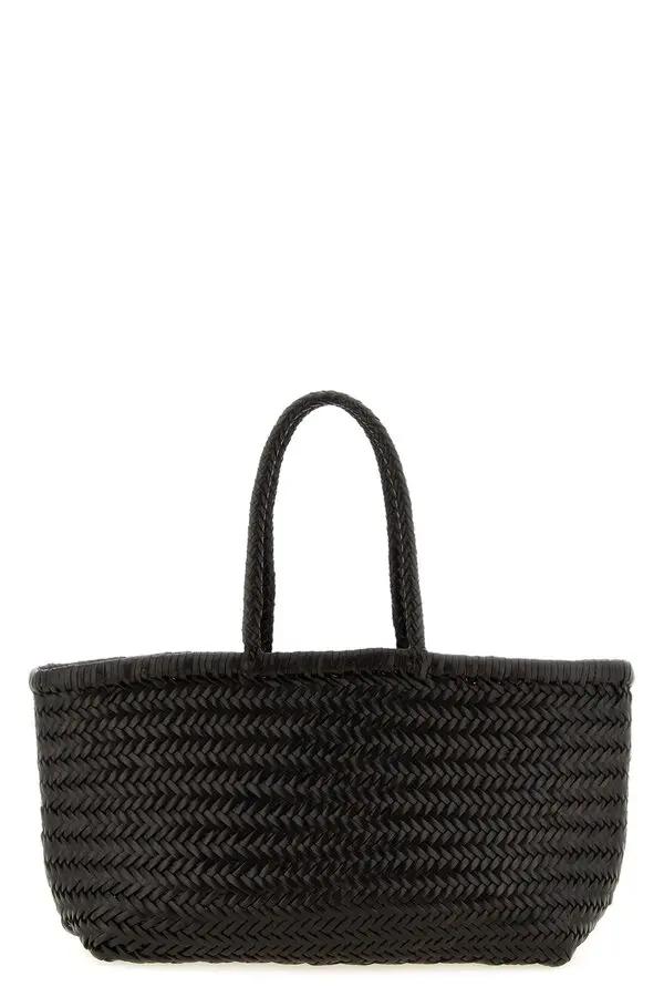 Dragon Diffusion Bamboo Triple Jump' Large Shoulder Bag - Brown