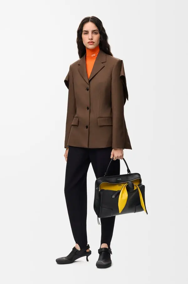 Loewe Jacket In Wool - Brown