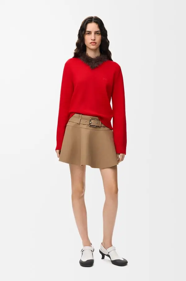 Loewe Sweater In Wool - Red