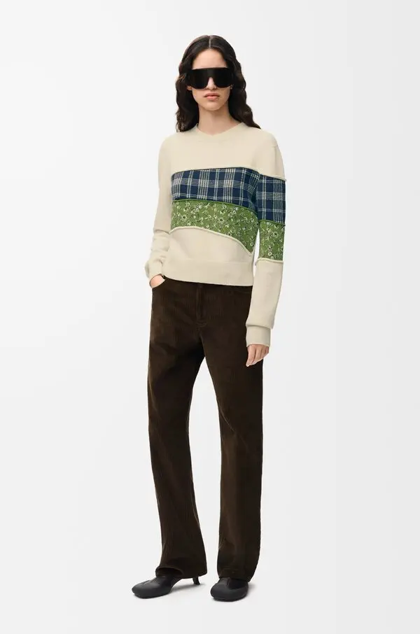 Loewe Sweater In Wool - White/multicolor