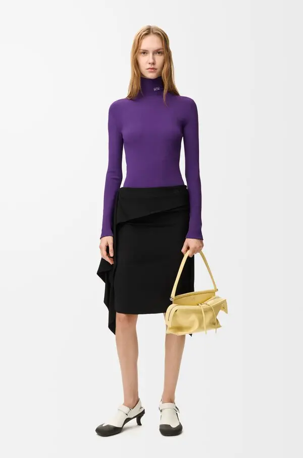 Loewe Draped Skirt In Viscose Blend