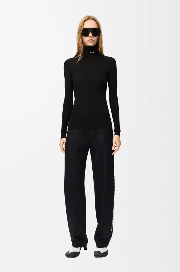 Loewe Top In Viscose Blend - Black