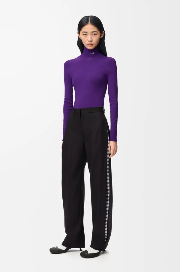 Loewe Top In Viscose Blend - Purple