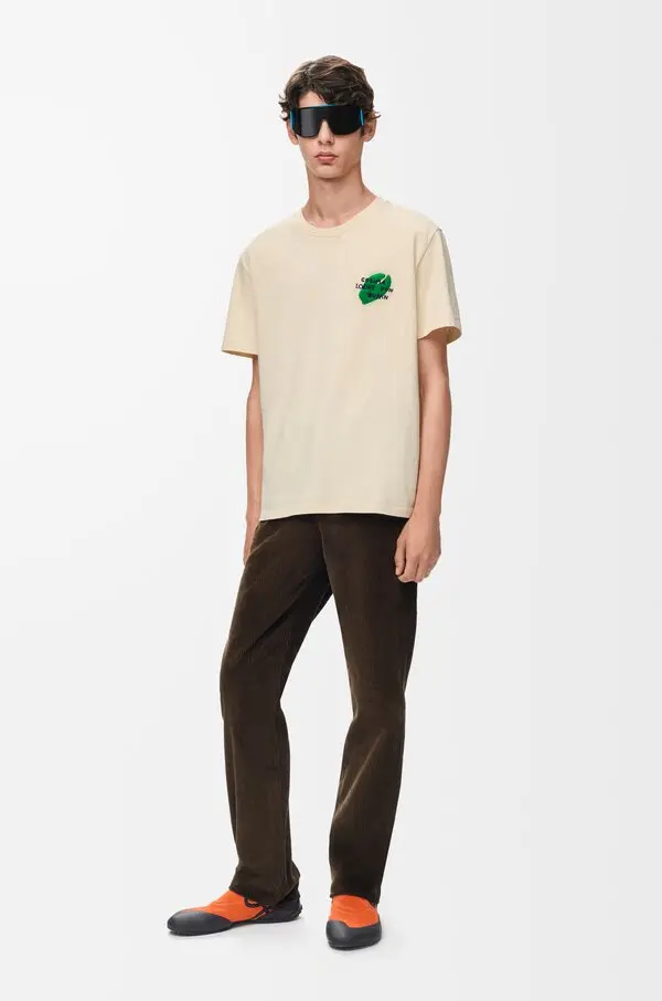 Loewe Relaxed Fit T-shirt In Cotton - Ecru