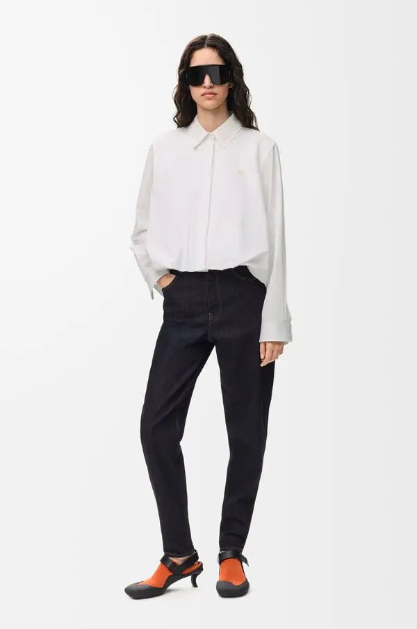 Loewe Jeans In Denim - Dark Blue