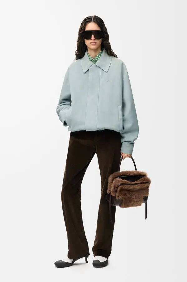 Loewe Suede Lambskin Drawstring Jacket
