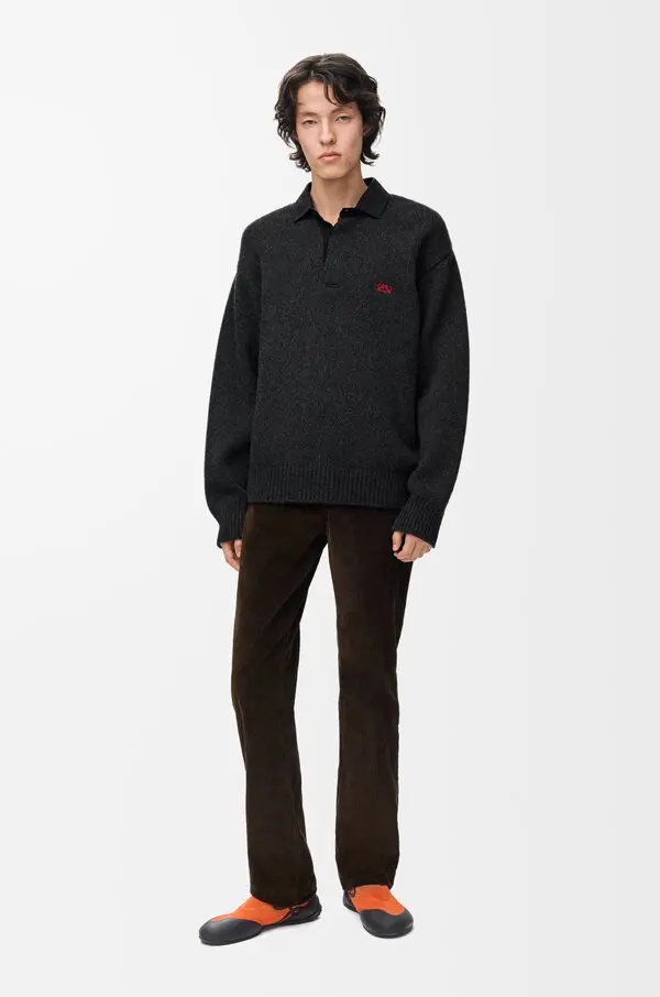 Loewe Trousers In Cotton Corduroy - Brown