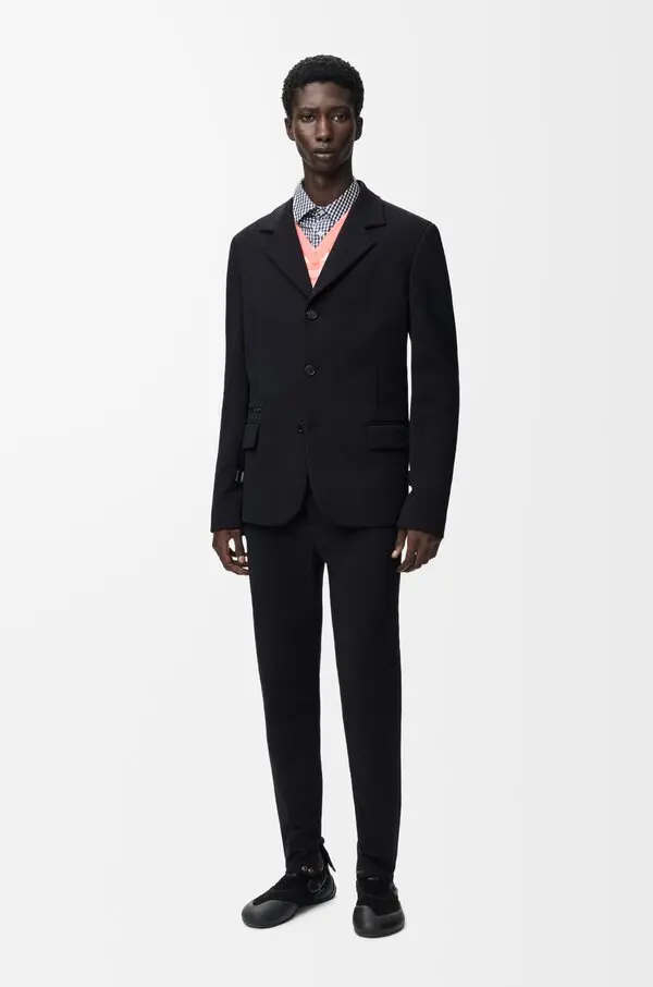 Loewe Vest In Wool - White/orange