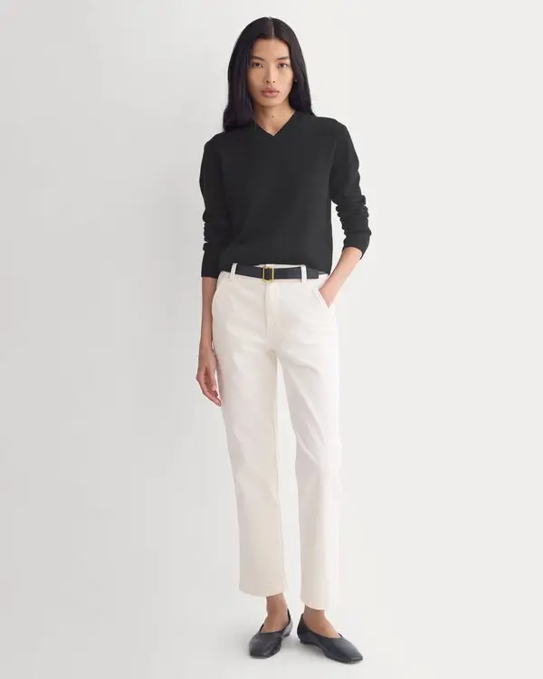 Everlane Utility Cigarette Pant - Bone