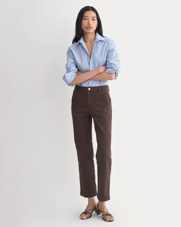Everlane Utility Cigarette Pant - Coffee Bean