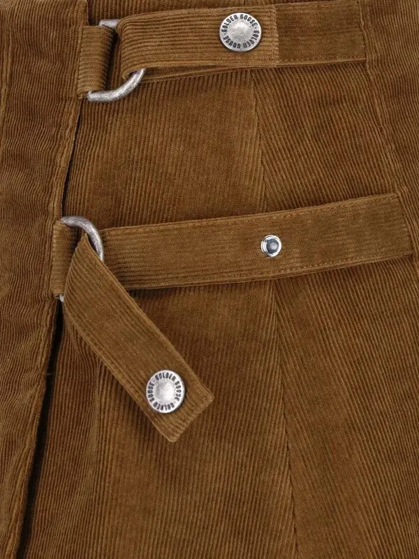 GOLDEN GOOSE Corduroy Mini Skirt