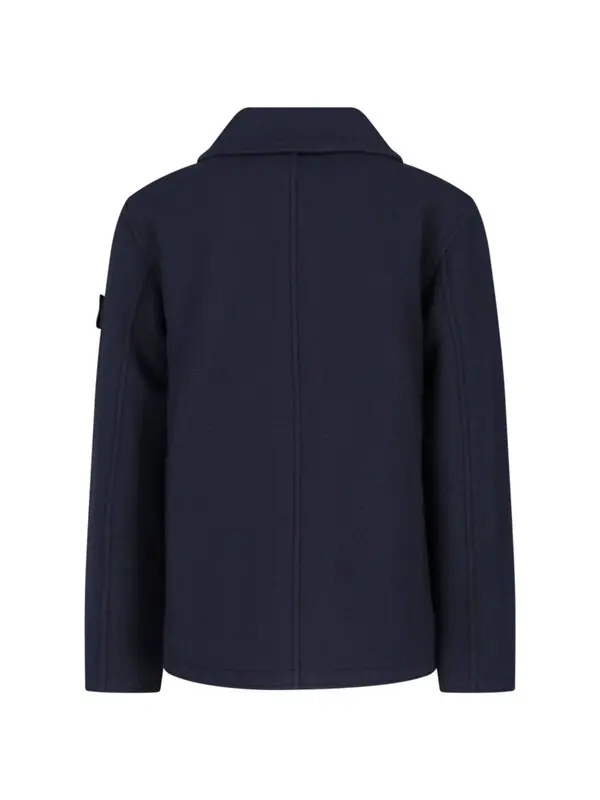 Stone Island Short Coat "heavy Melton
