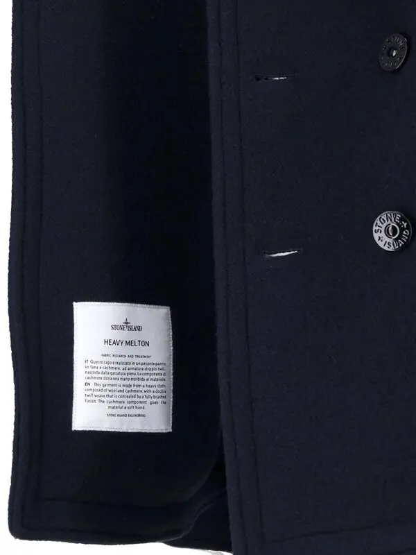 Stone Island Short Coat "heavy Melton