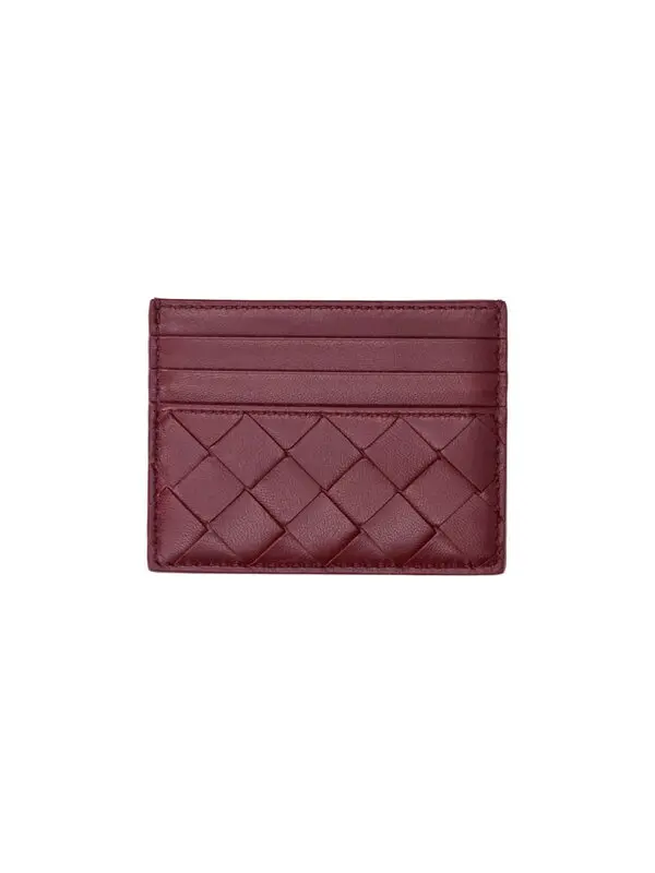 Bottega Veneta Leather Card Holder "intrecciato